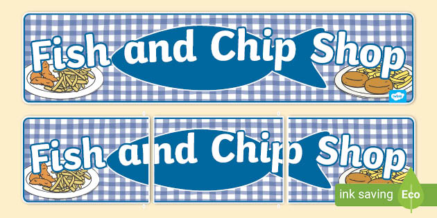 Fish And Chip Shop Role Play Display Banner (teacher made)