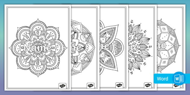 name coloring pages editable
