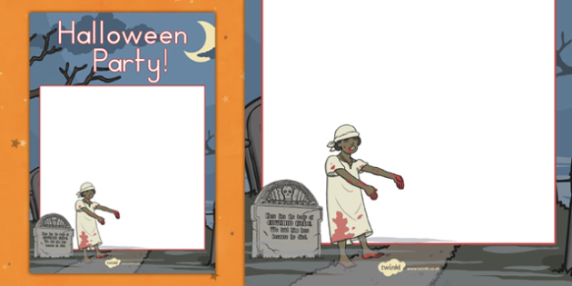 Halloween Party Poster | Editable Poster | Twinkl