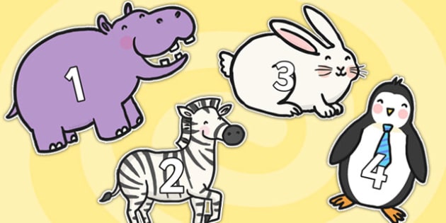 Adorable Animals Number Cards - KS1 Maths - Primary Resource