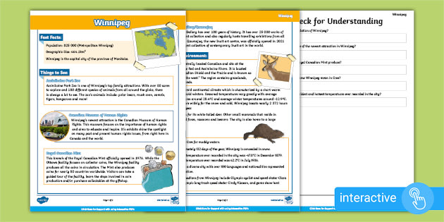 Winnipeg Interactive Reading Comprehension - Grades 4-6