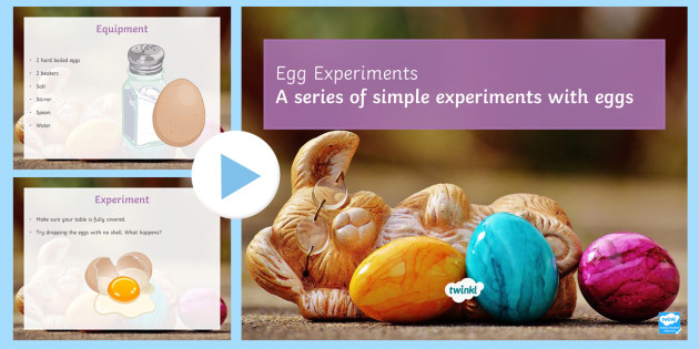 Egg Experiments - Secondary - Easter Resources, floating or sinking