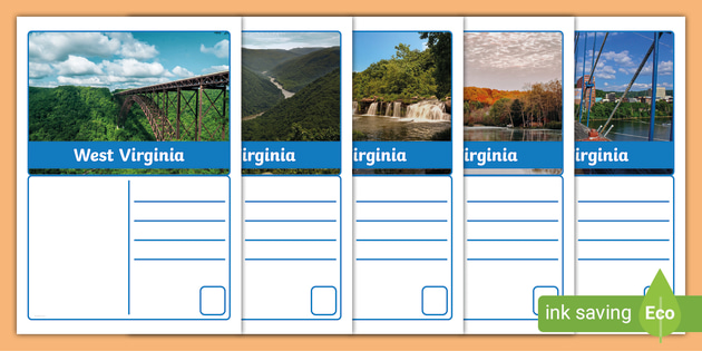 FREE! - West Virginia Postcards (teacher made)