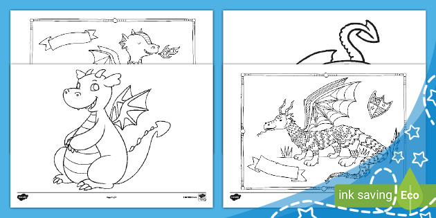 Dragon Colouring Pages
