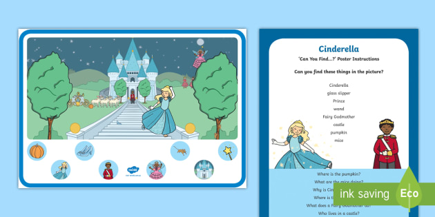 Cinderella Can You Find...? Poster and Prompt Card Pack