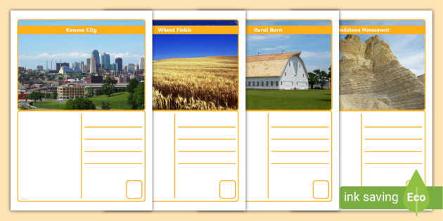 FREE! - Kansas Postcards (teacher made)