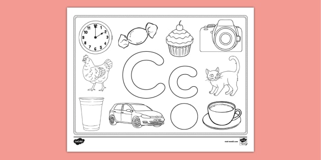 the letter c coloring sheet