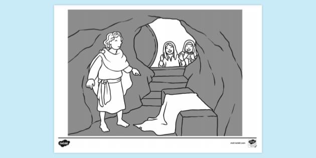 FREE! - Empty Tomb Colouring | Colouring Sheets