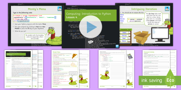 Introduction to Python: Lesson 4