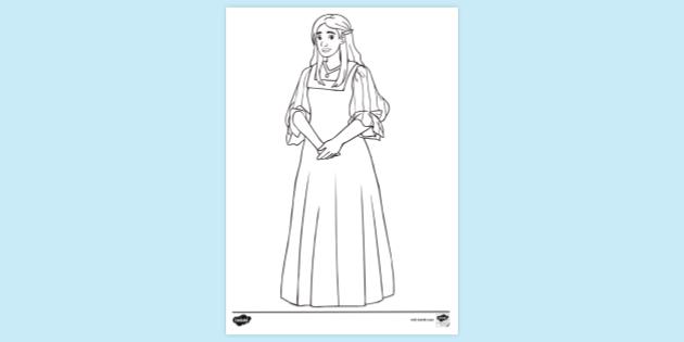 FREE! - Nerissa Colouring Sheet | Colouring Sheets