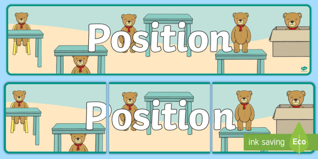 Position Display Banner (teacher made)