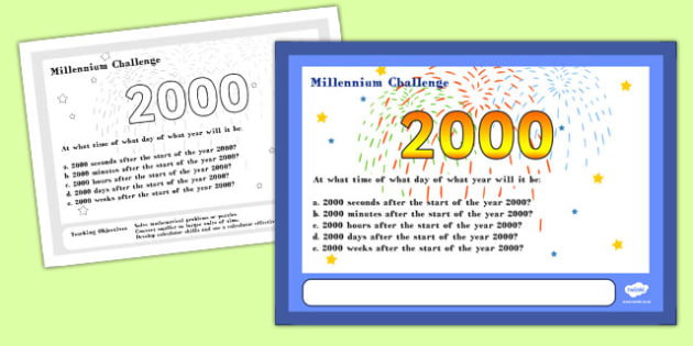 Millennium Maths Challenge A4 Display Posters (teacher made)