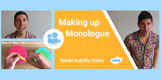FREE! - KS2 (Ages 7-11) Activity Video: Making up a Monologue