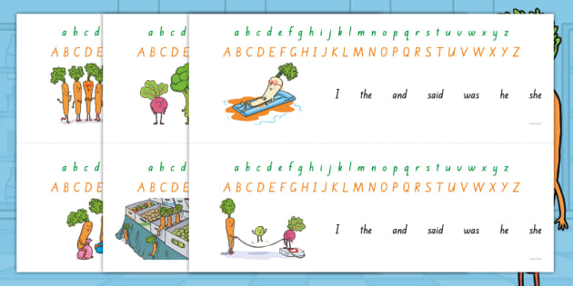 Carrot Club/Karapu Kāroti Alphabet Strips (teacher made)