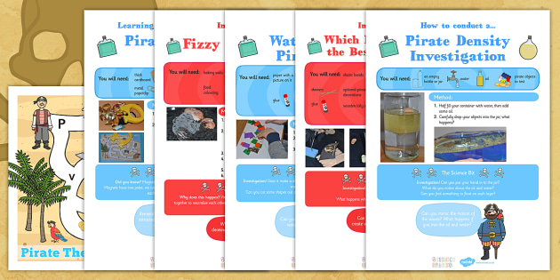 FREE! - Pirate Science Experiments At Home (teacher made)