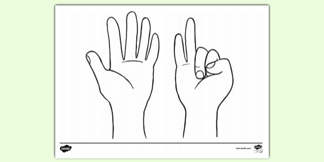 FREE! - Finger Counting 7 Colouring | Colouring Sheets