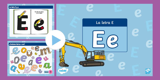 Powerpoint: La letra e (teacher made)