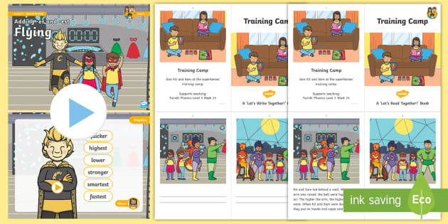 Adding -er and -est Lesson Pack - Level 5 Week 24 Lesson 5