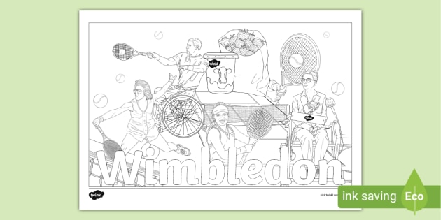 Wimbledon Colouring Page (teacher made)