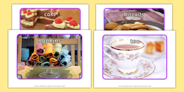 Royal Afternoon Tea Role Play Display Photos (teacher made)