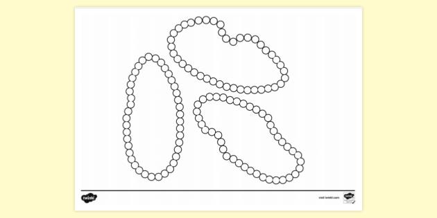 FREE! - Jasper Beads Colouring Sheet | Twinkl Resources