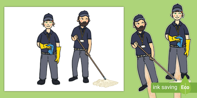 Building Supervisor Stick Puppets (teacher made)