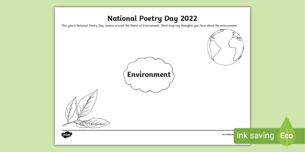 National Poetry Day The Environment Worksheet / Worksheet