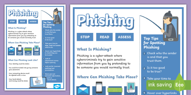 KS2 - What is Phishing? Information Display Poster