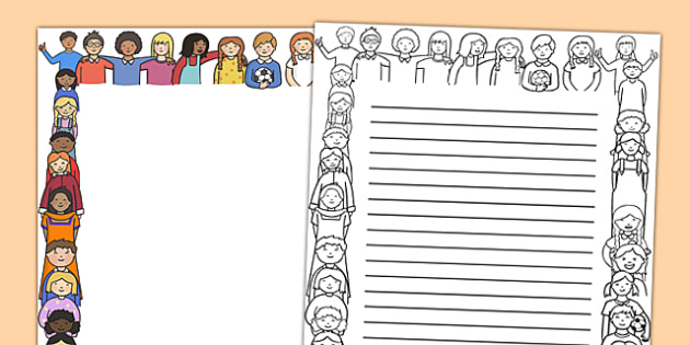 We Are All Different Page Borders - we are all different, page