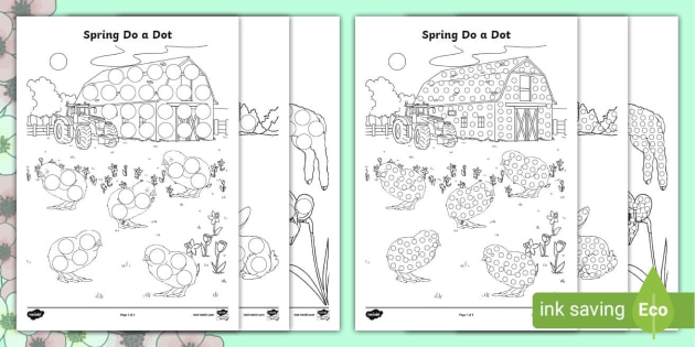 Spring Do a Dot Activity (teacher made)