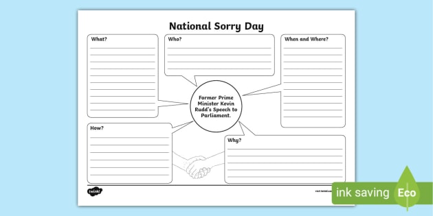 National Sorry Day Worksheet - F-2 Resources