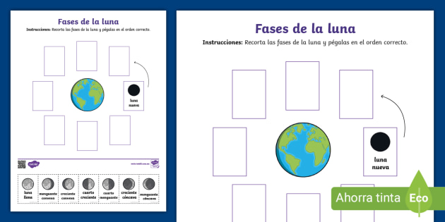 Hoja De Trabajo Sobre Fases Lunares Y Eclipses