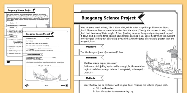 Buoyancy Boat Project