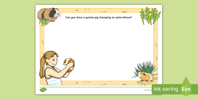 FREE! - Guinea Pig Drawing Prompt Activity (teacher made)