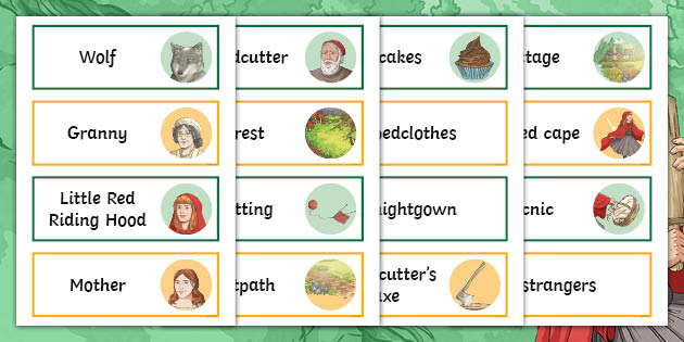 Little Red Riding Hood Word Cards | Twinkl Originals