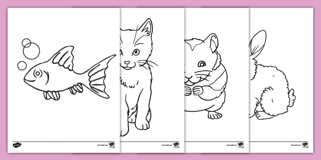 petz coloring pages