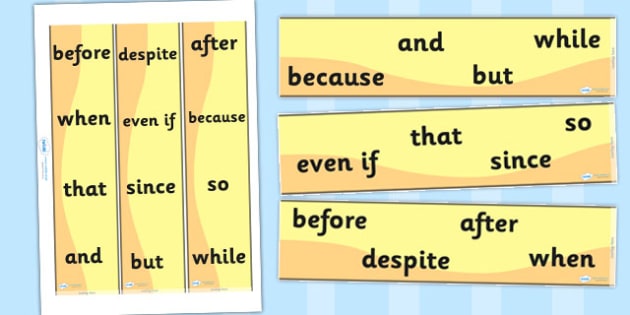 FREE! - Conjunctions Display Borders (teacher made)