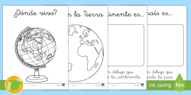 Cuadernillo de geografía: ¿Dónde vivo?