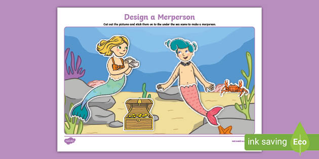 Mermaid Cutting Skills Activity (teacher made)