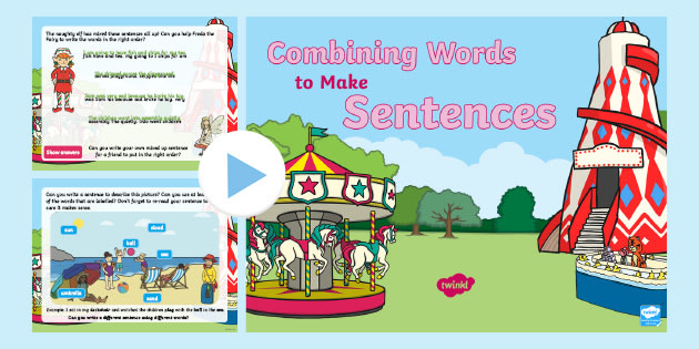 Forming Sentences In English | Combining Words | PowerPoint