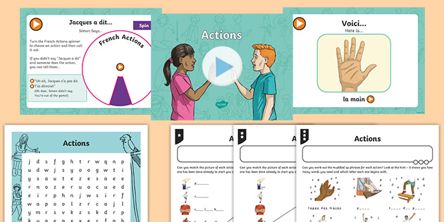 👉 Home Learning Weekly Language Session 9: French Actions