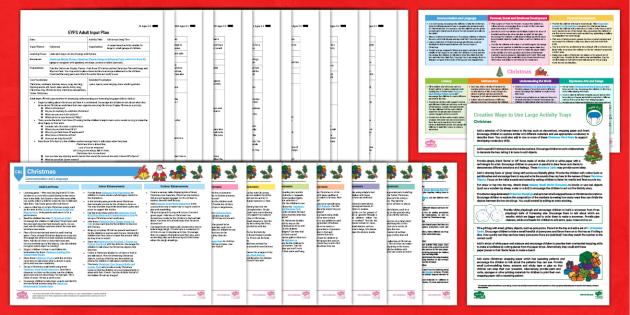 EYFS Ages 3-4 Christmas Bumper Planning Pack (teacher made)