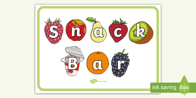 Snack Bar Sign