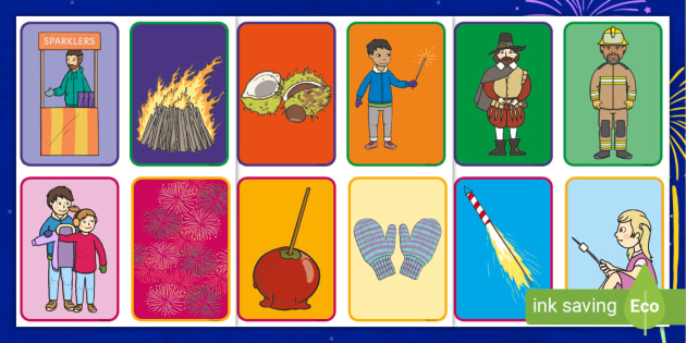 Bonfire Night Snap Cards (teacher made)
