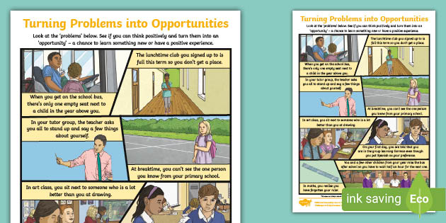 Transition to Secondary School Turning Problems into Opportunities Activity