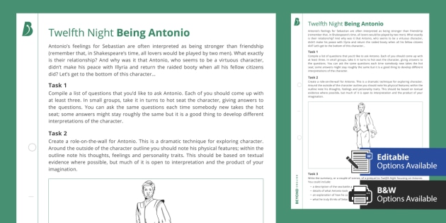 Antonio in Twelfth Night | GCSE Shakespeare | Beyond English