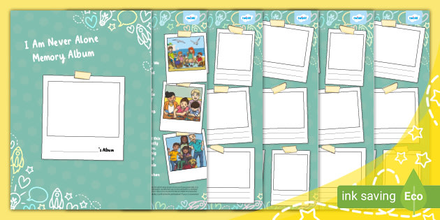 I Am Never Alone Memory Album (teacher made)