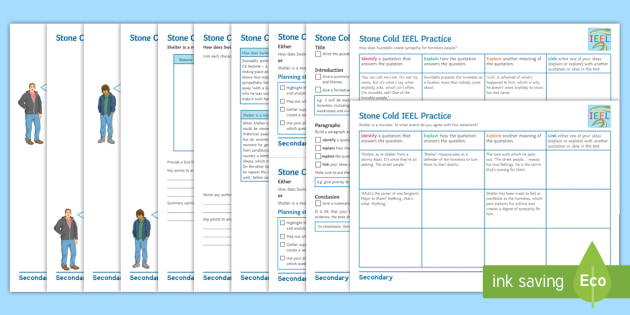 Extended Writing Tasks Activity Pack to Support Teaching on 'Stone Cold' by