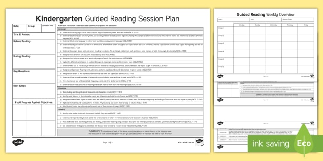 Guided Reading Early Years | Planning Materials | Twinkl