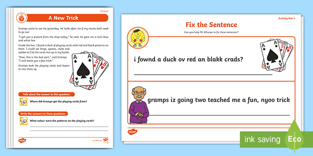 Level 7: 'A New Trick' 60-Second Reading Intervention Pack